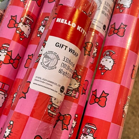 Hello Kitty | Party Supplies | Hello Kitty Single Roll Wrapping Paper ...